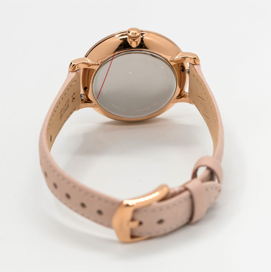 【FOSSIL】 公司貨 Jacqueline 花漾魅力時尚皮革腕錶/粉(ES4671) - PChome 24h購物