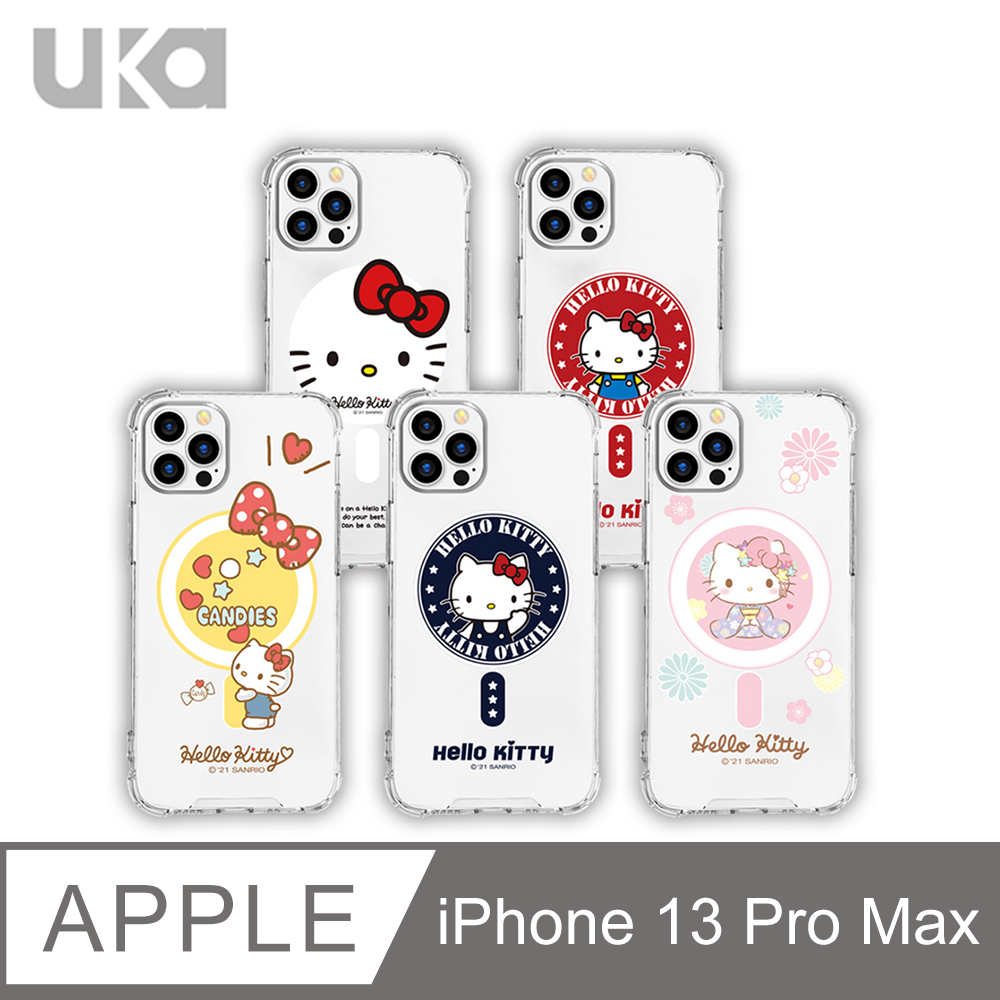 UKA優加 iPhone 13 Pro Max (6.7吋) 三麗鷗Kitty系列透明磁吸保護殼-5款 - PChome 24h購物